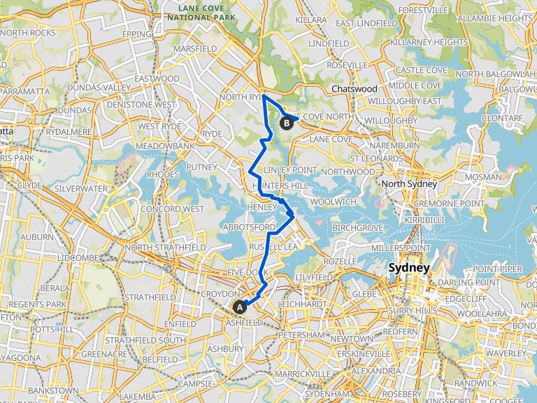 Lane Cove Commute | ride | Komoot